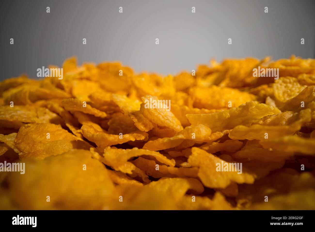 Corn flakes - detailed macro shot Stock Photo - Alamy