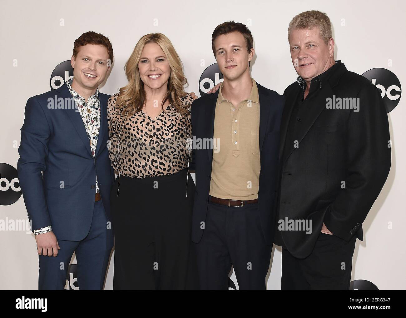 BEVERLY HILLS, CA - AUGUST 7: Caleb Foote, Mary McCormack, Sam Straley ...