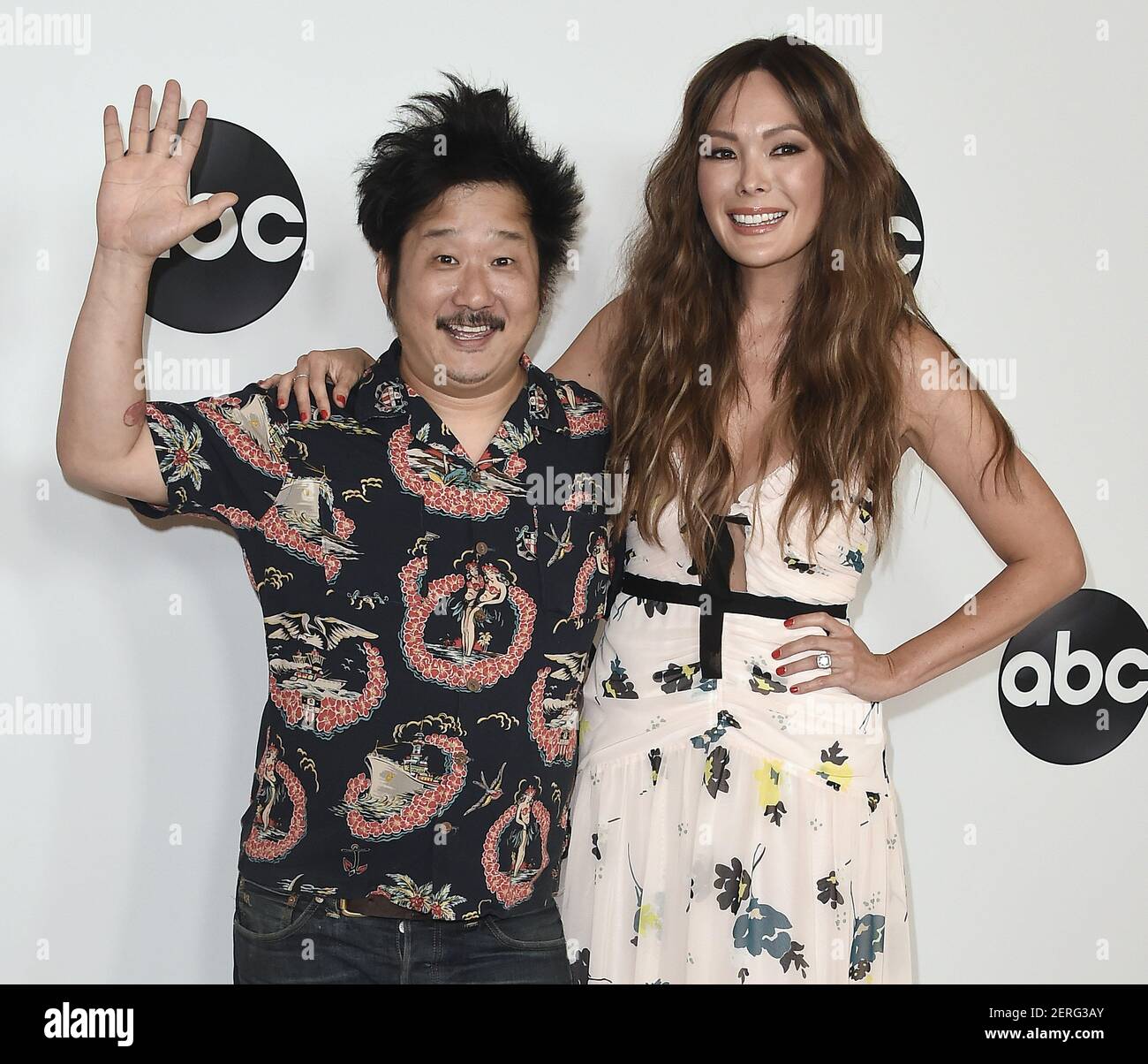 BEVERLY HILLS, CA - AUGUST 7: Bobby Lee and Lindsay Price at the Disney ...