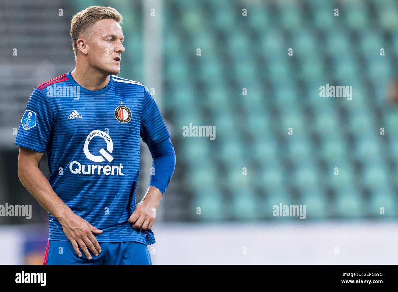 ZILINA, Slovakia, 09-08-2018, football, Europa League, season 2018/2019, Feyenoord player Jens ...