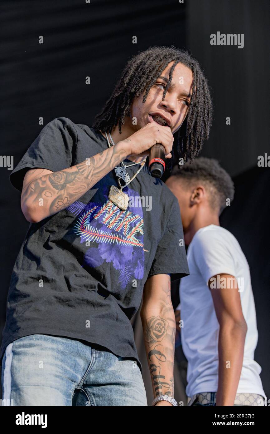 Rapper YBN Nahmir performs onstage during the 'Endless Summer Tour' at ...