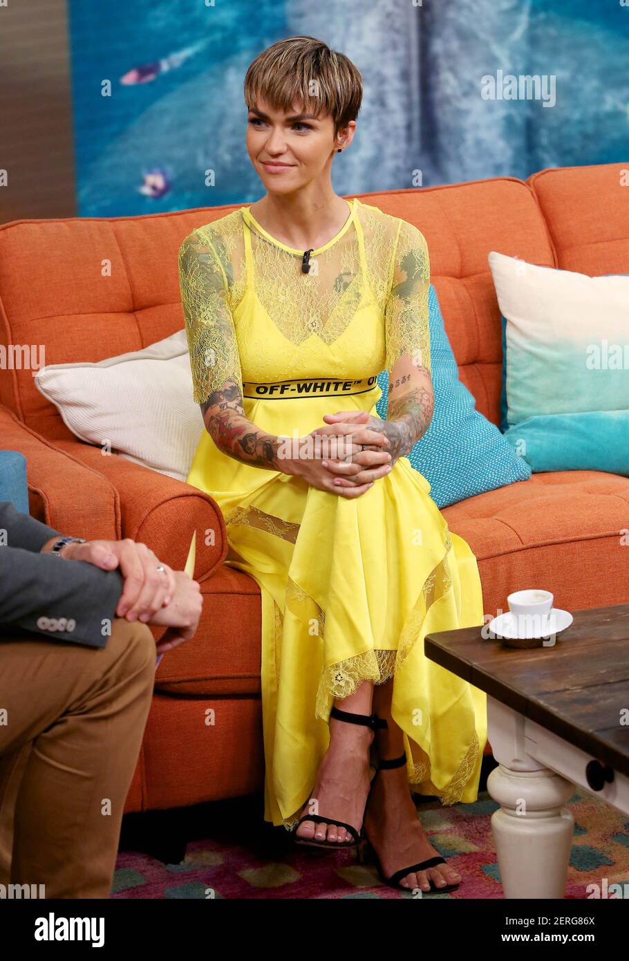 MIAMI, FL - AUGUST 10: Ruby Rose is seen on the set of 'Despierta ...