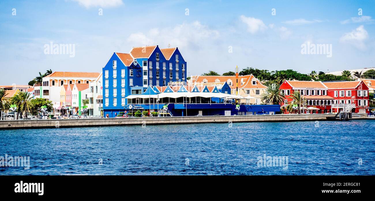 Curacao, Dutch Caribbean island life, known for the Koningin Emmabrug ...