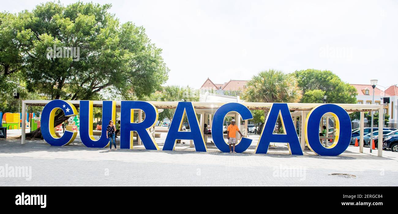 Curacao, Dutch Caribbean island life, known for the Koningin Emmabrug ...