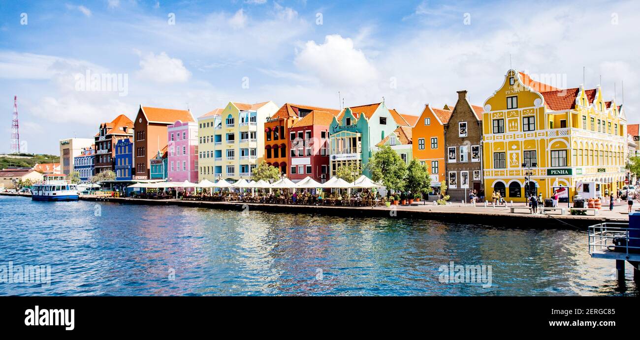 Curacao, Dutch Caribbean island life, known for the Koningin Emmabrug ...