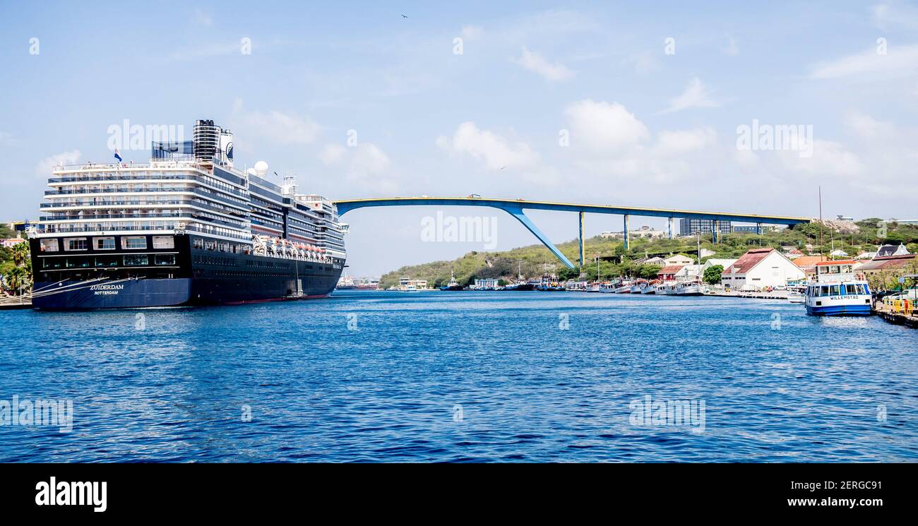 Curacao, Dutch Caribbean island life, known for the Koningin Emmabrug ...