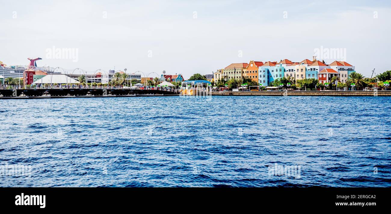 Curacao, Dutch Caribbean island life, known for the Koningin Emmabrug ...