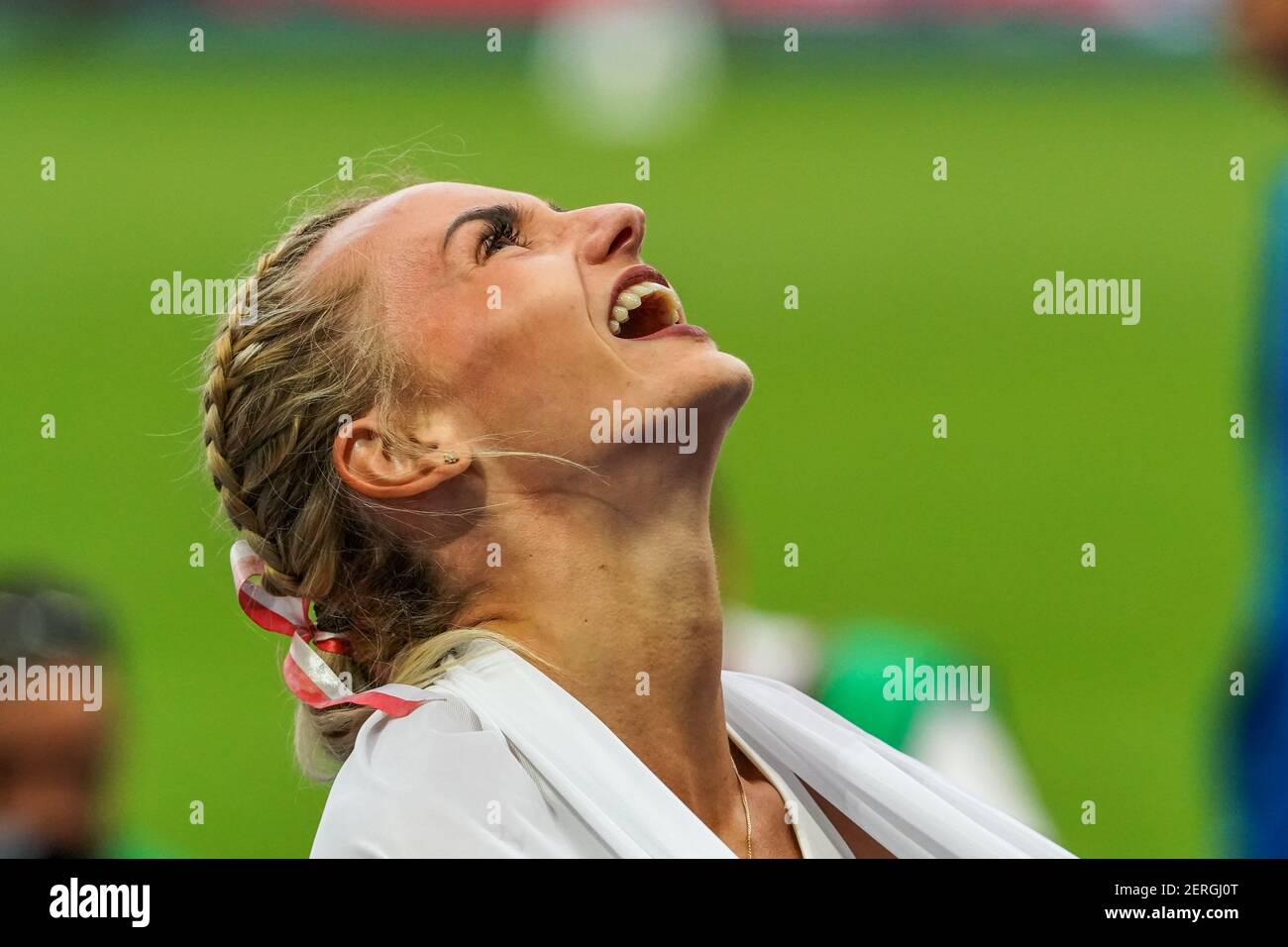 August 11, 2018: Justyna Swiety-Ersetic winning the 400 meter final for ...