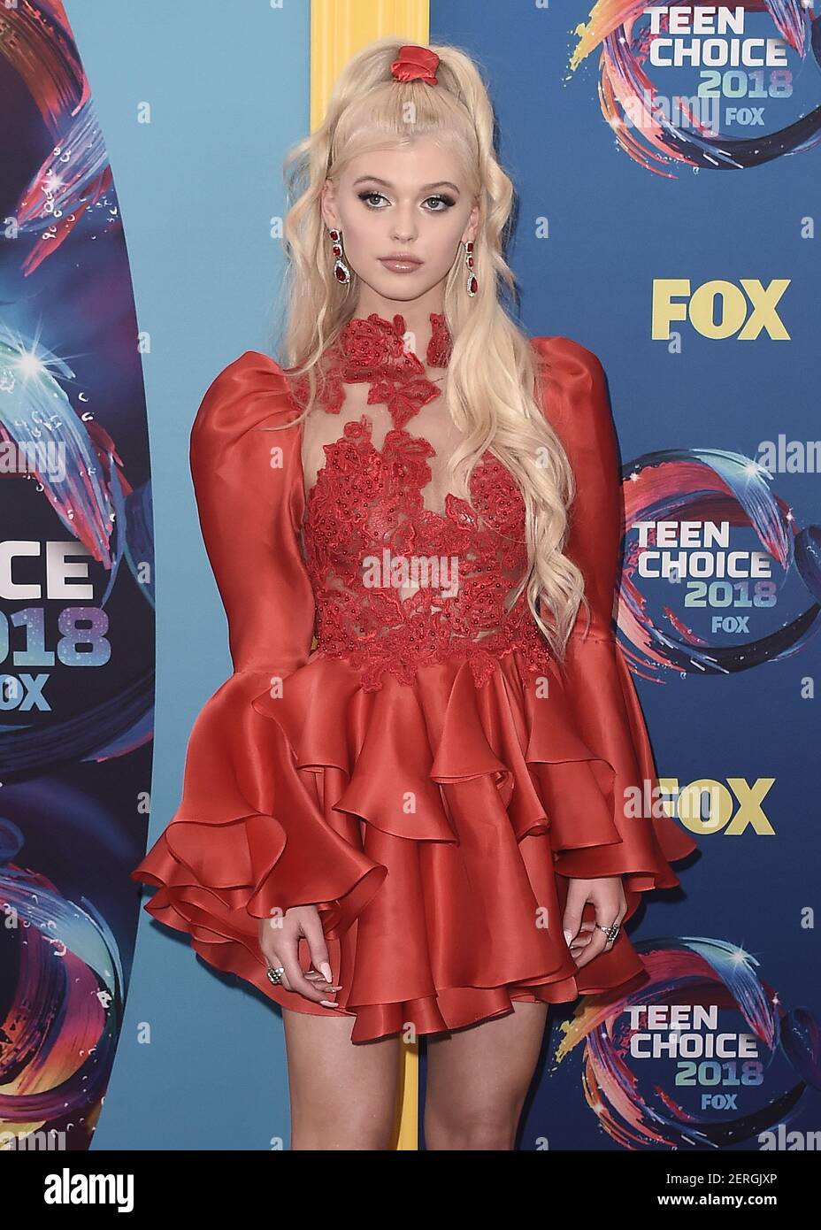 LOS ANGELES - AUGUST 12: Loren Gray at FOX's "Teen Choice 2018" at The ...