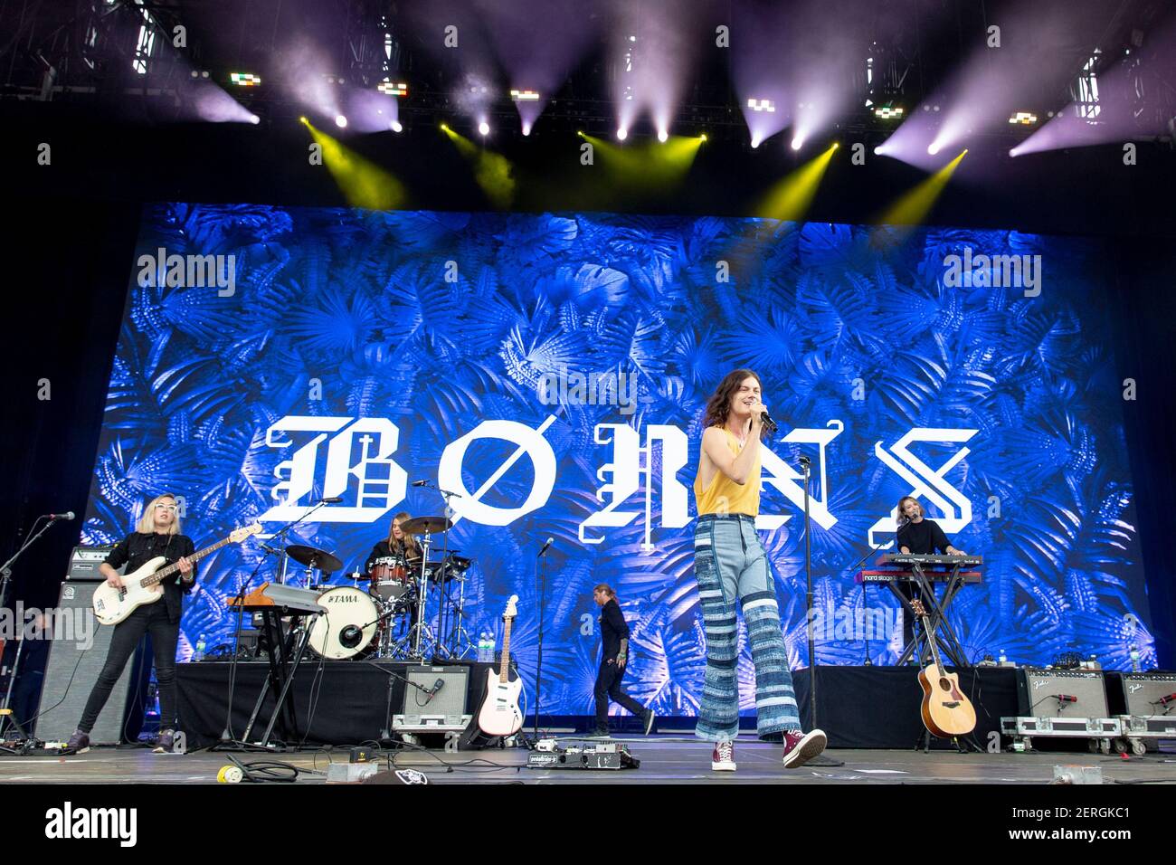 Borns (Garrett Borns) during Outside Lands Music Festival at Golden ...