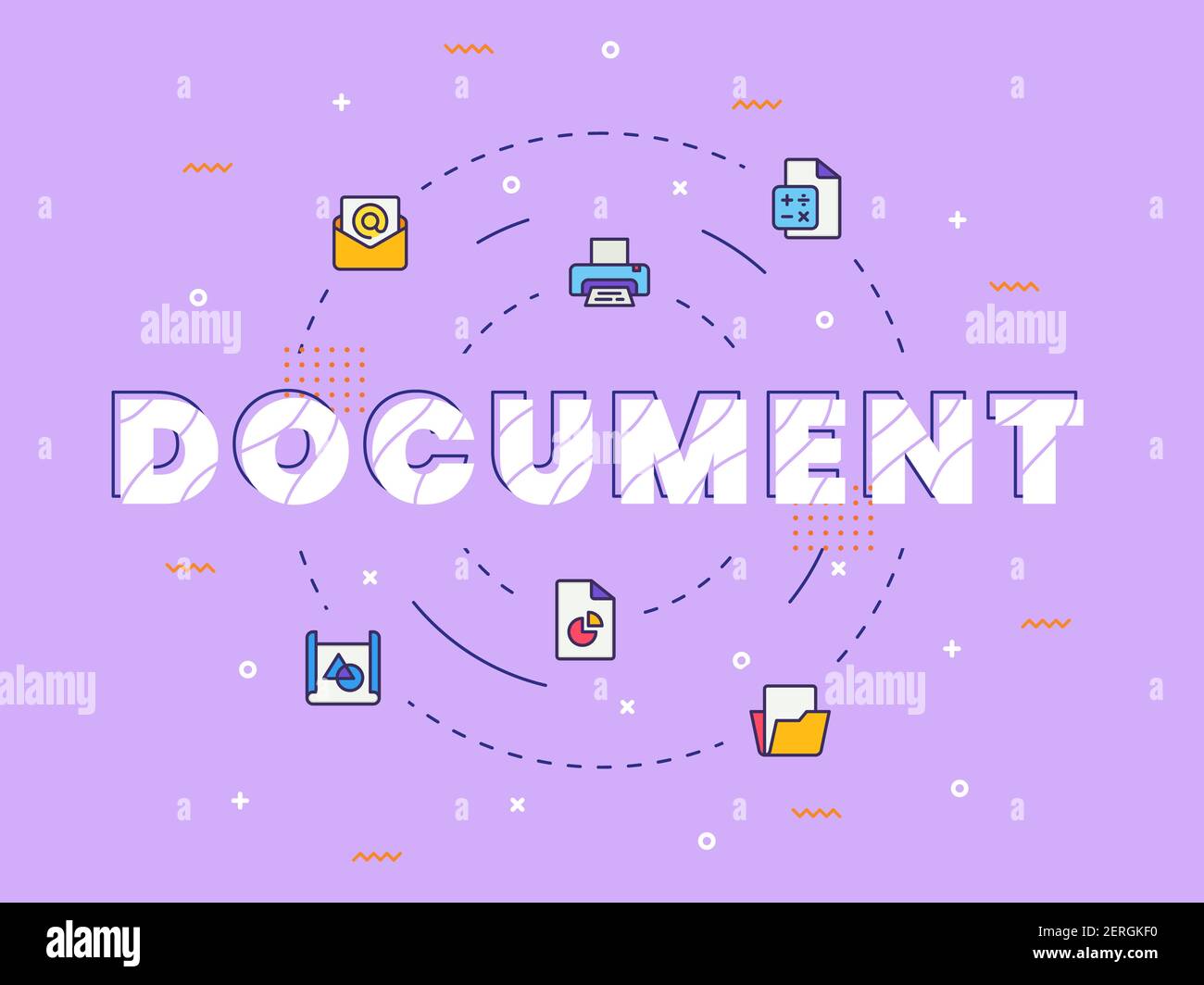 document typography calligraphy word art with filled color style vector ...