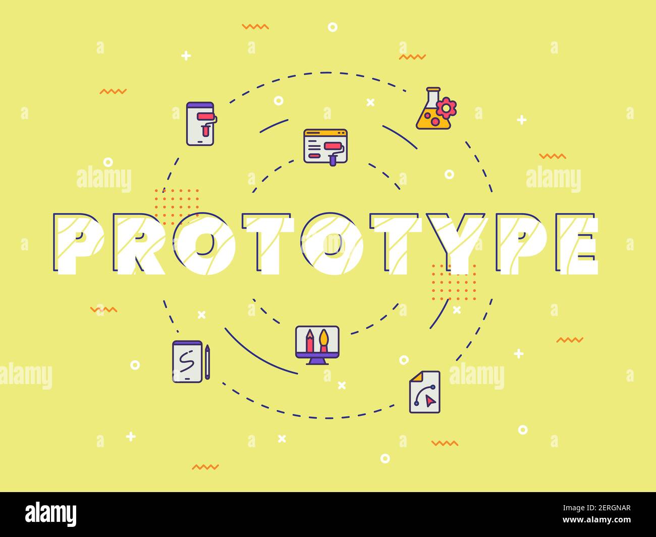 prototype typography calligraphy word art background of creative icon ...