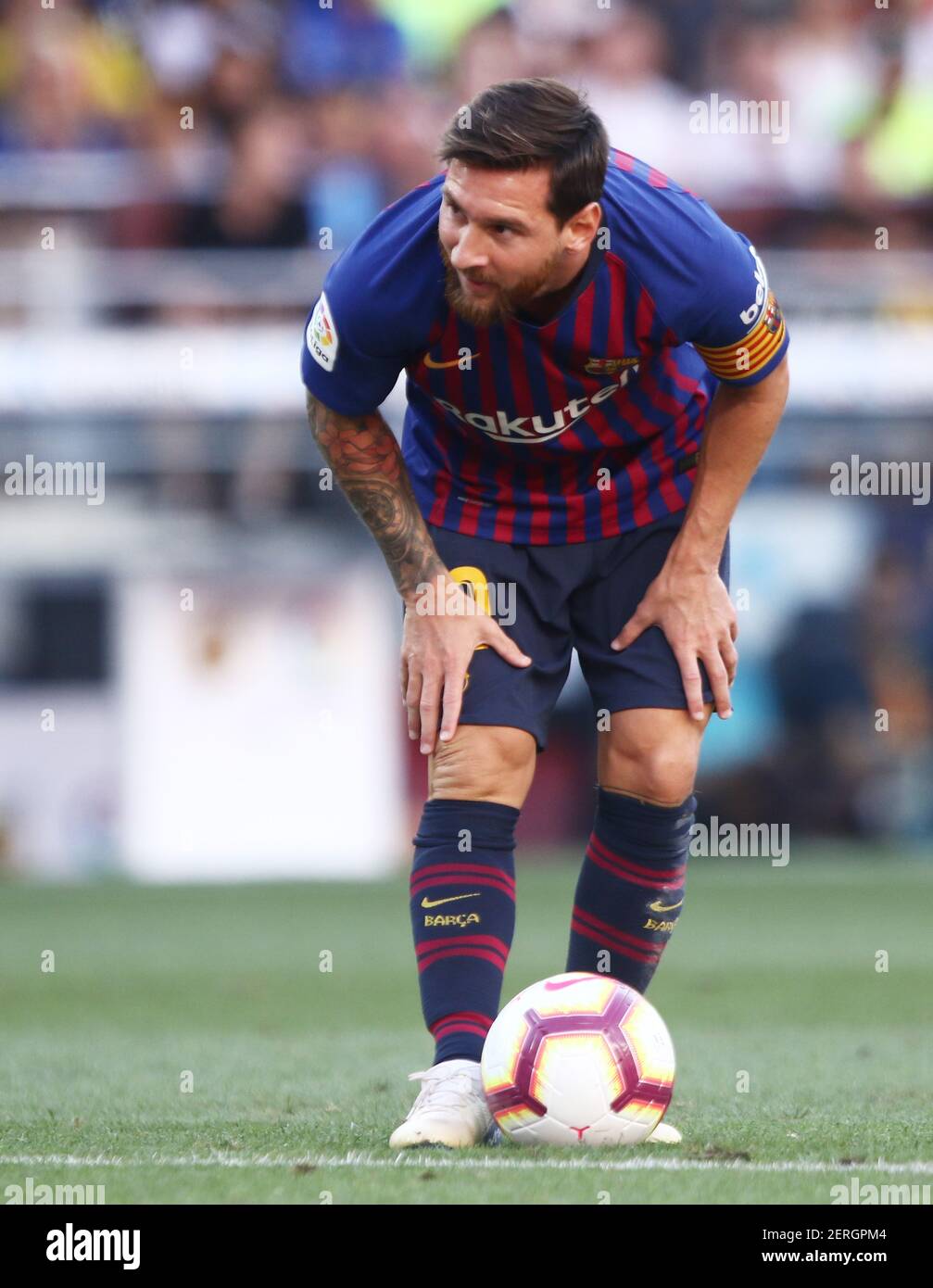 BARCELONA, 15-08-2018. Lionel Messi of FC Barcelona. FC Barcelona ...