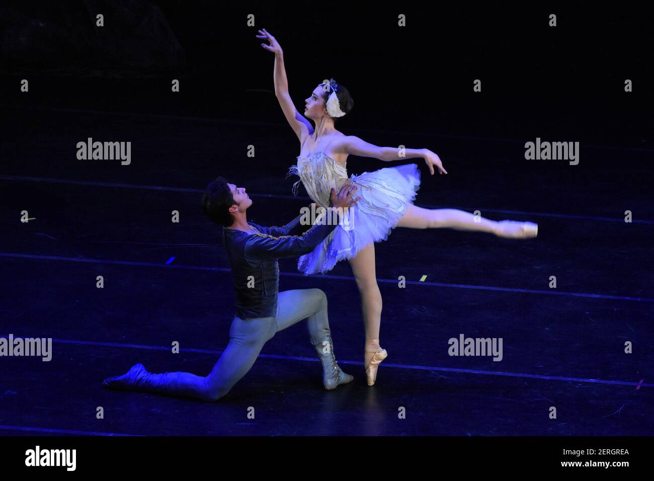 70 dancers of the National Dance Company are seen during a rehearsal of ...