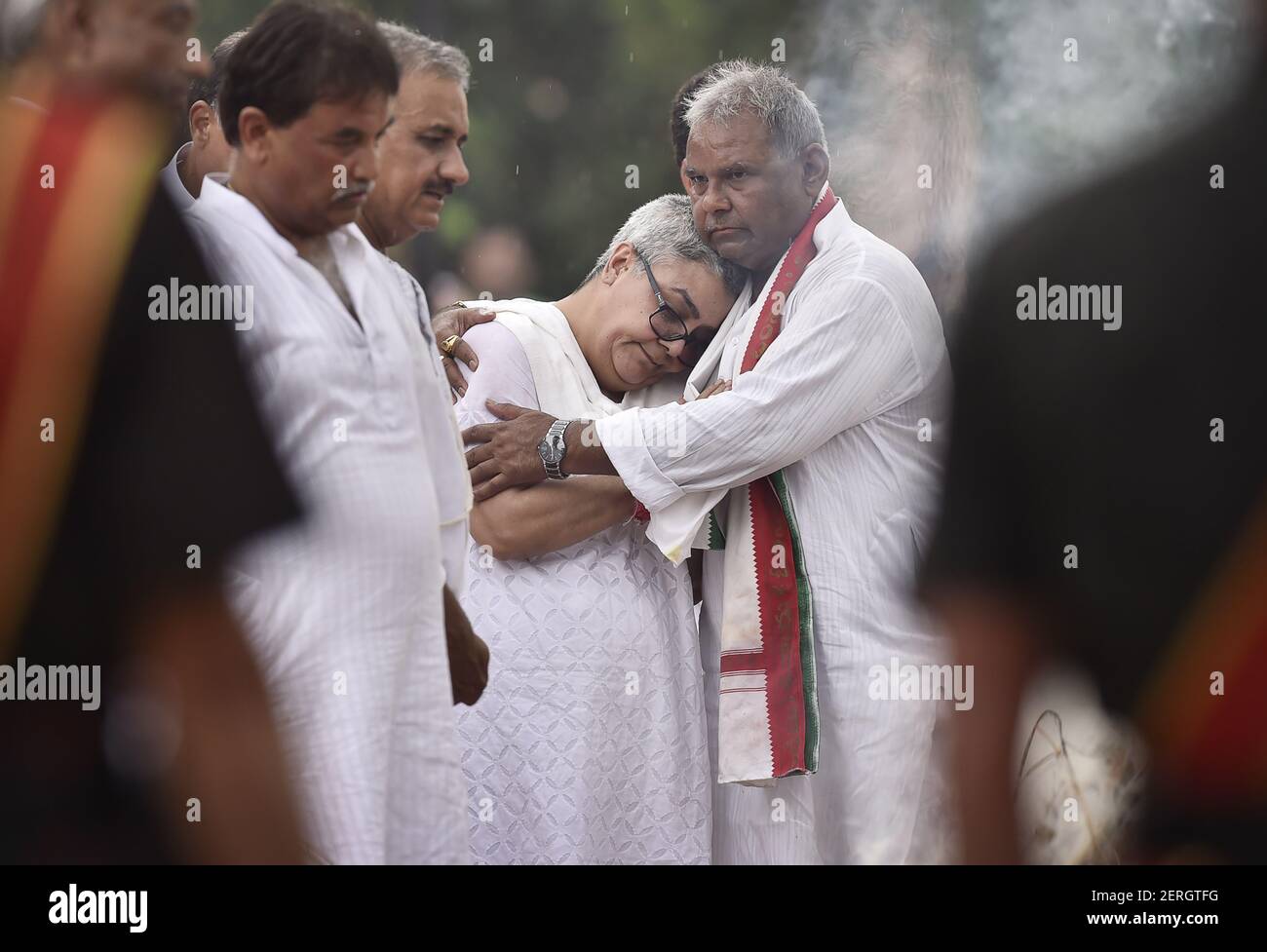 NEW DELHI, INDIA - AUGUST 17: Namita Kaul Bhattacharya adopted daughter ...