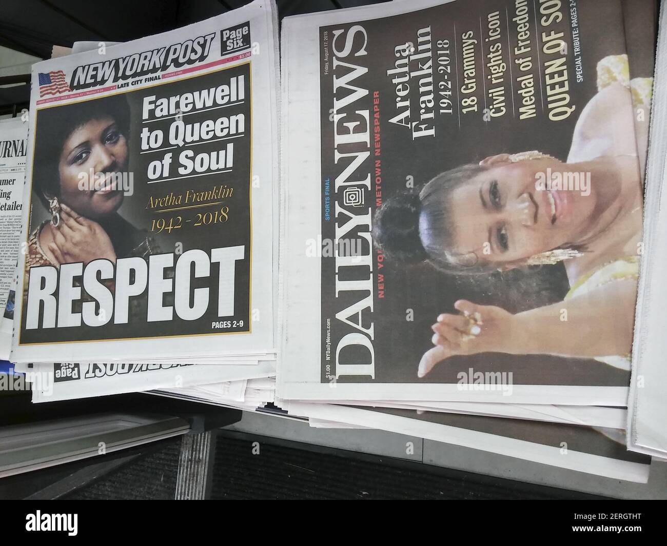Front pages and headlines of the New York newspapers on Friday, August ...