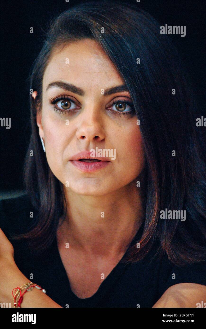 Mila Kunis at the Hollywood Foreign Press Association press conference ...