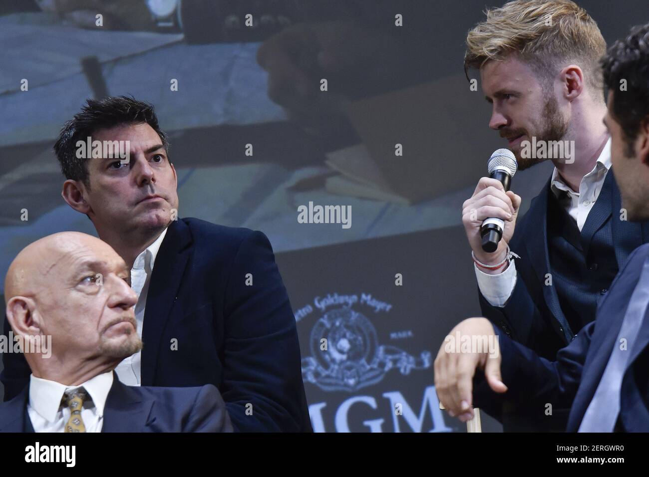 WASHINGTON, DC AUG 15: Director Chris Weitz, actor Sir Ben Kingsley ...