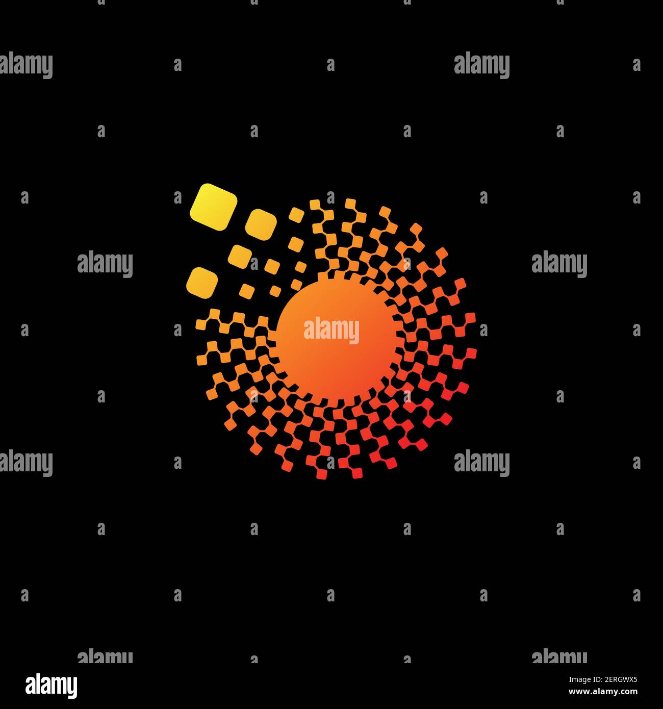 Technology connection icon for apps or websites Stock Vector Image ...