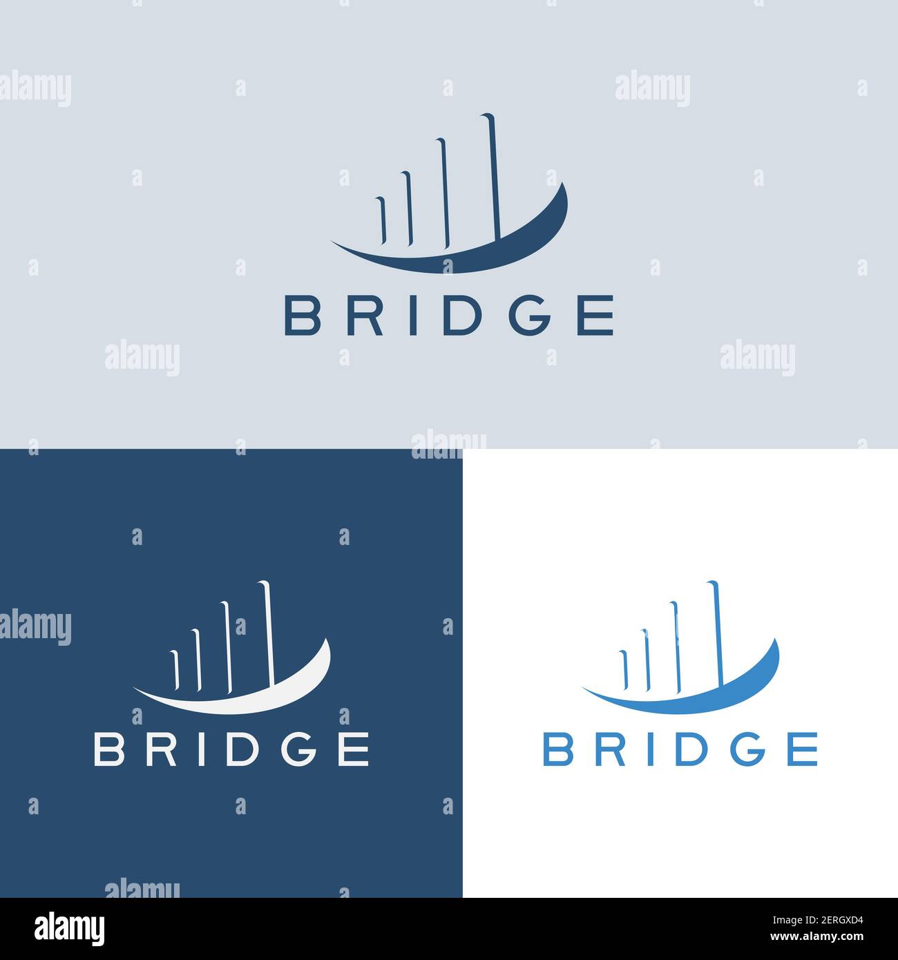 Night road city bridge Stock Vector Images - Alamy