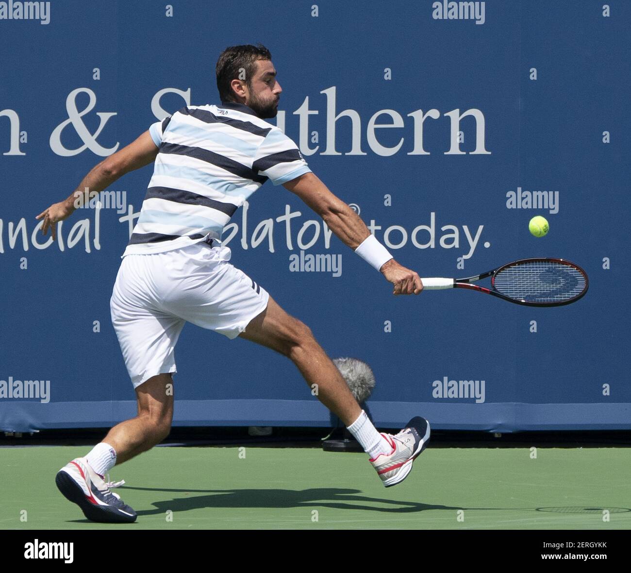 August 18,2018: Marin Cilic (CRO) loses to Novak Djokovic (SRB) 6-4, 3 ...