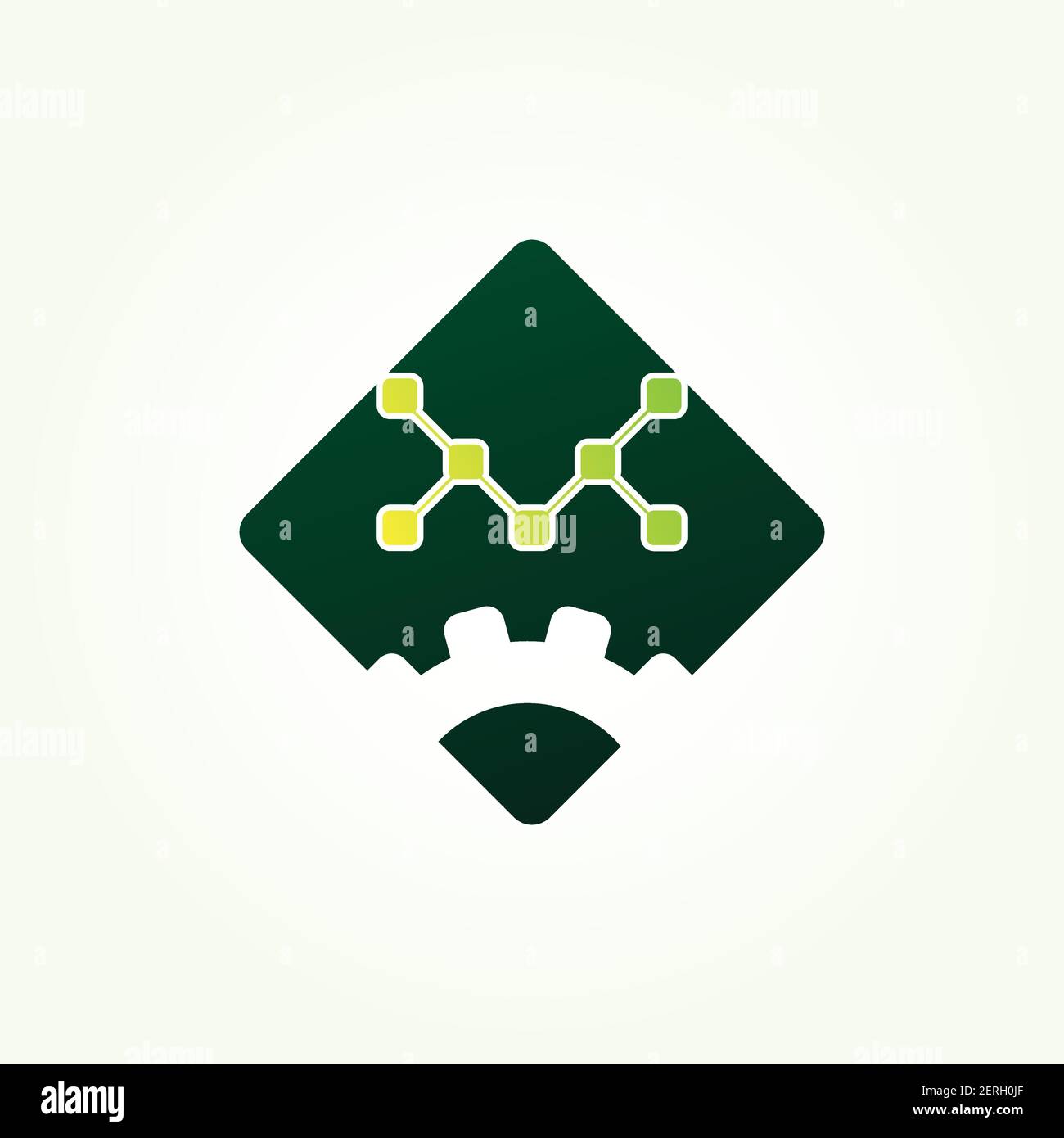 Technology connection icon for apps or websites Stock Vector Image ...