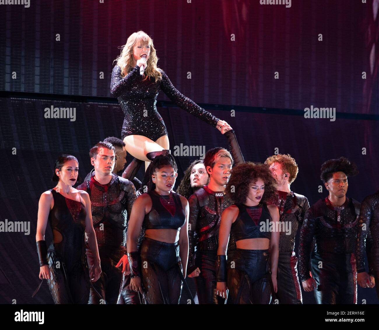MIAMI, FL - AUGUST 18: Taylor Swift performs on stage during the Taylor ...