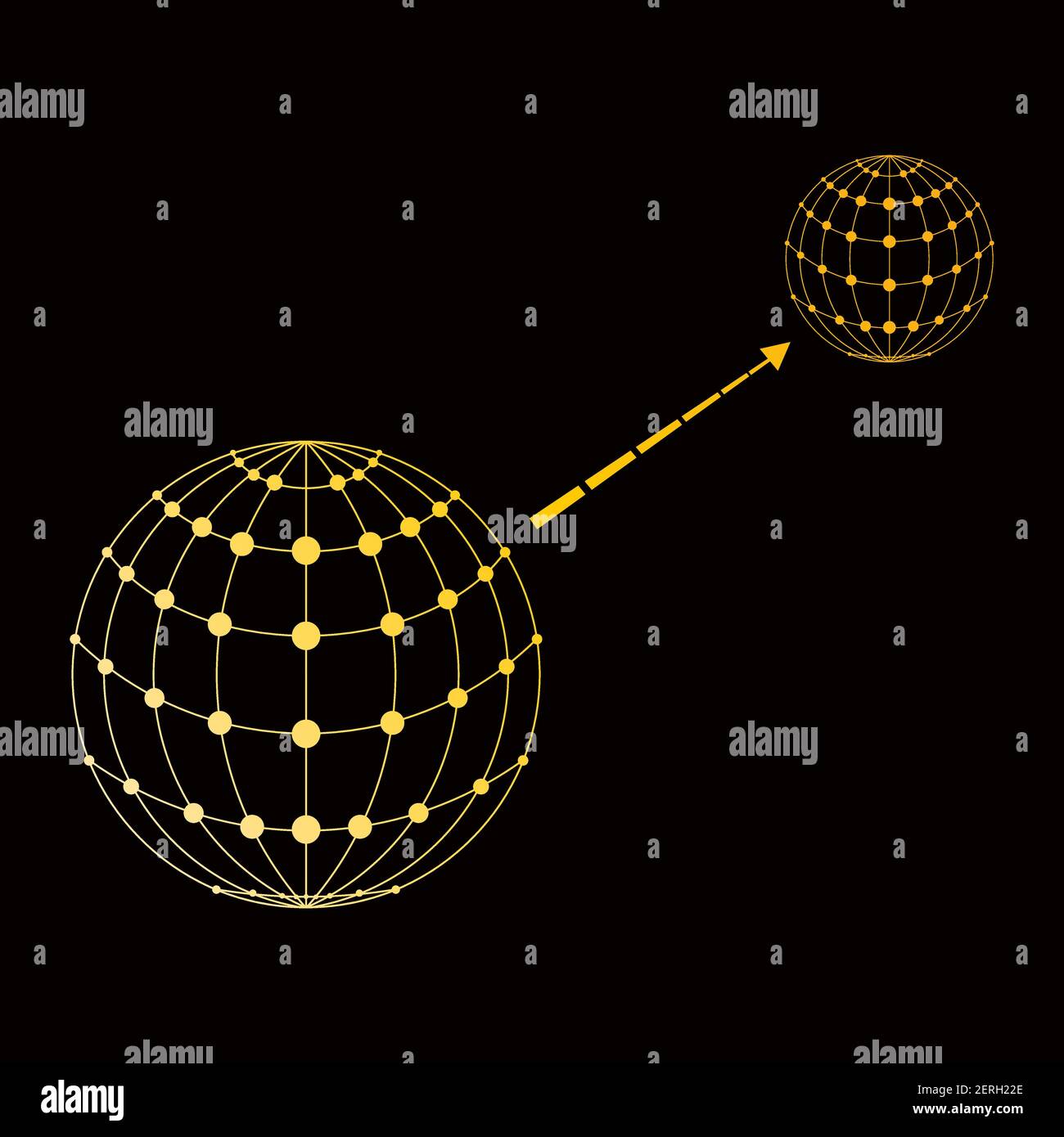 Global technology growth icon for apps or websites Stock Vector Image ...