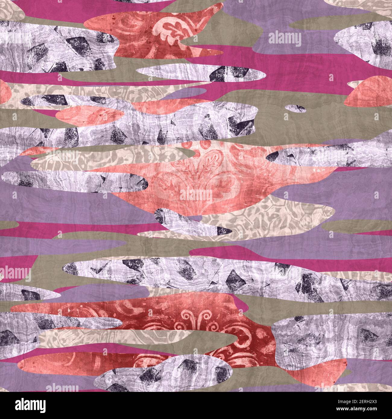 Seamless collage in camo shapes vivid montage Stock Photo - Alamy