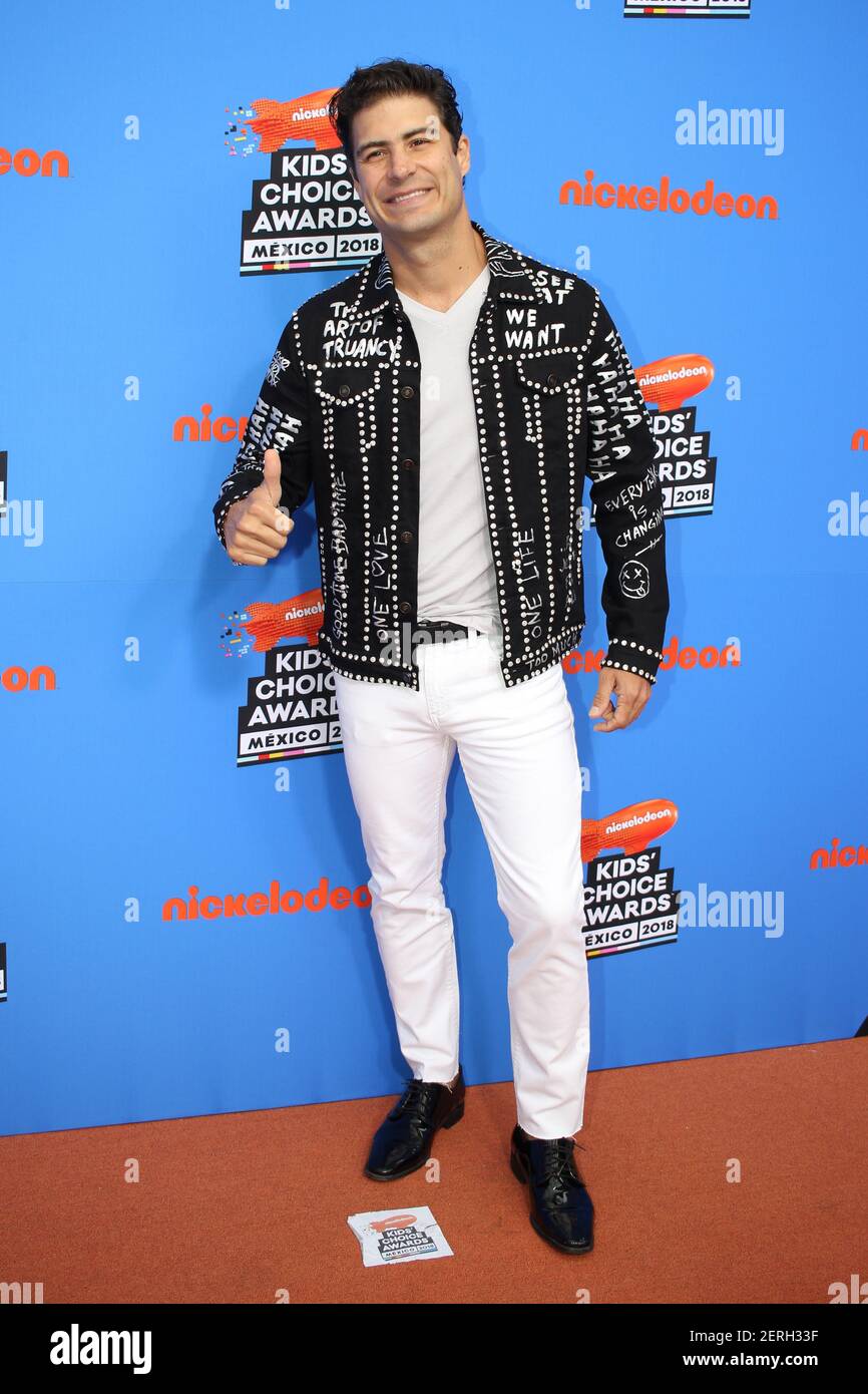 Alex Sirvent attends the Nickelodeon Kids' Choice Awards Mexico 2018 ...