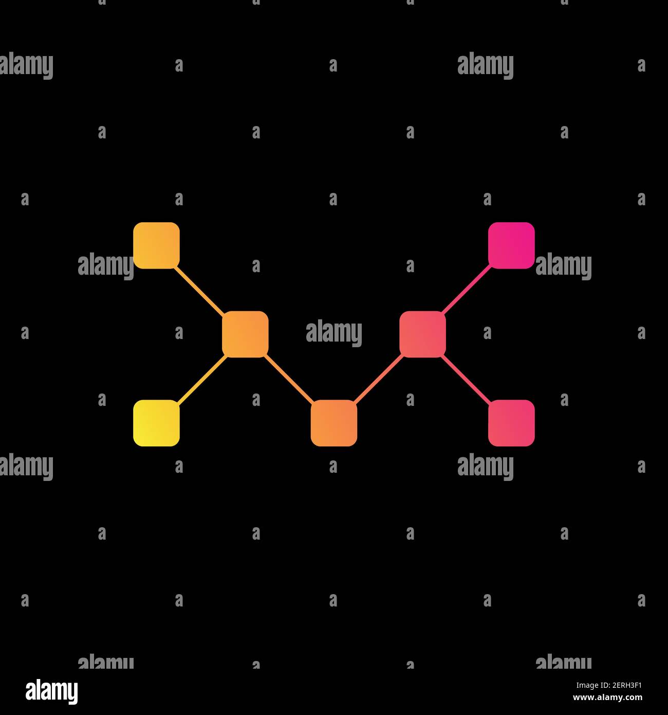 Technology connection icon for apps or websites Stock Vector Image ...