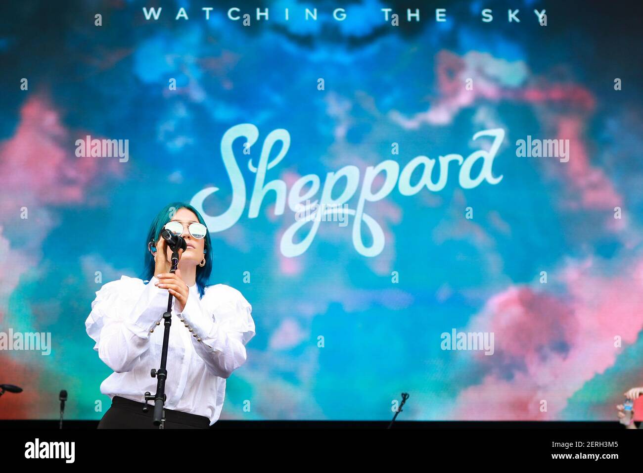 Amy Sheppard of Sheppard Preforming at Billboard Hot 100 Music Festival ...