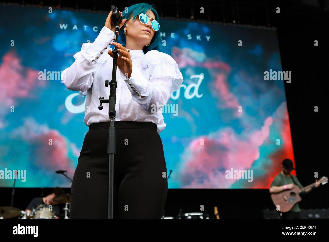 Amy Sheppard of Sheppard Preforming at Billboard Hot 100 Music Festival ...