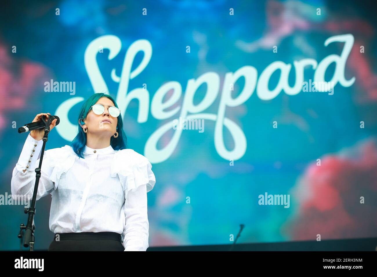 Amy Sheppard of Sheppard Preforming at Billboard Hot 100 Music Festival ...