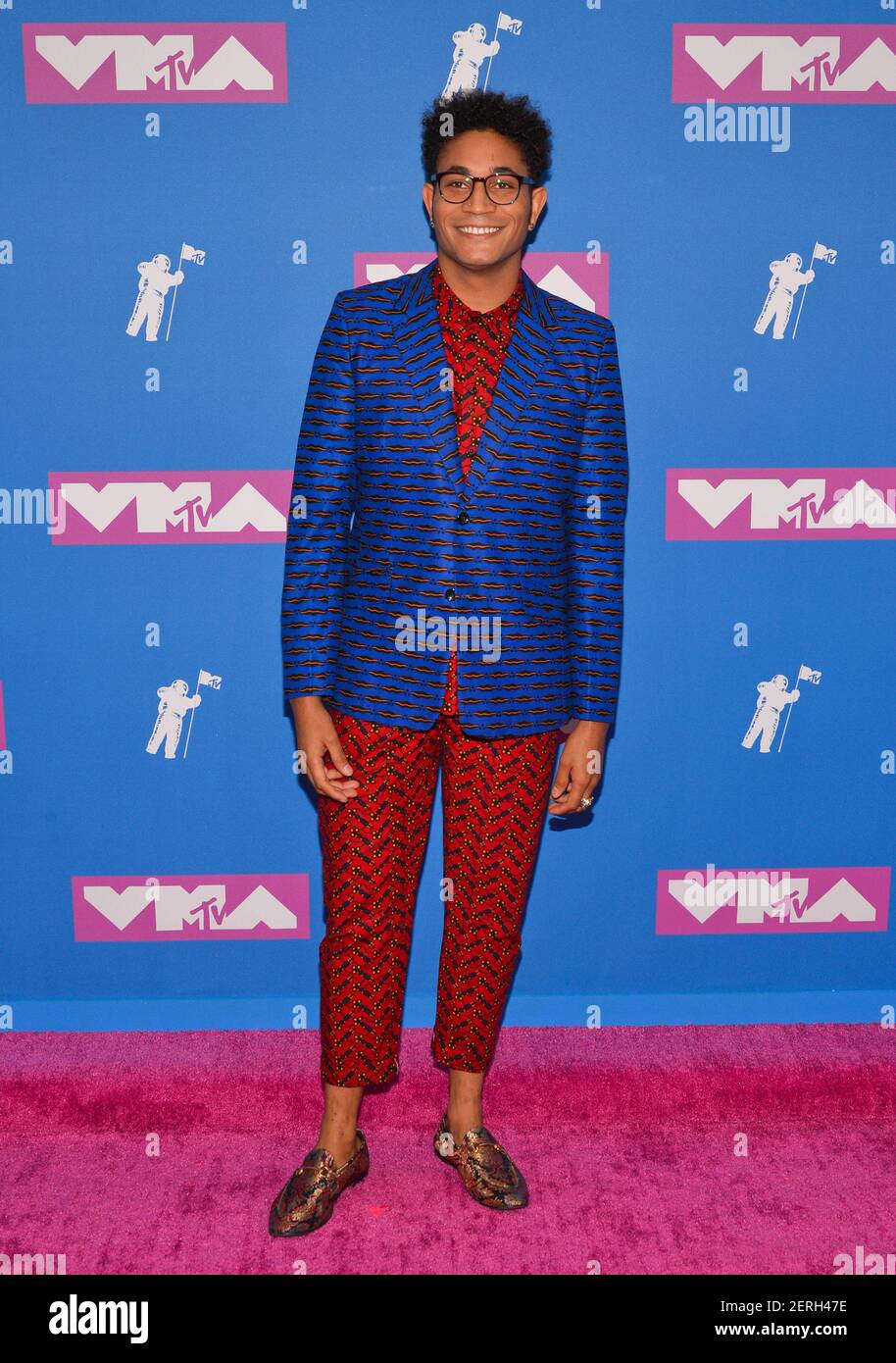 Bryce Vine walking on the red carpet at The 2018 MTV Video Music Awards ...