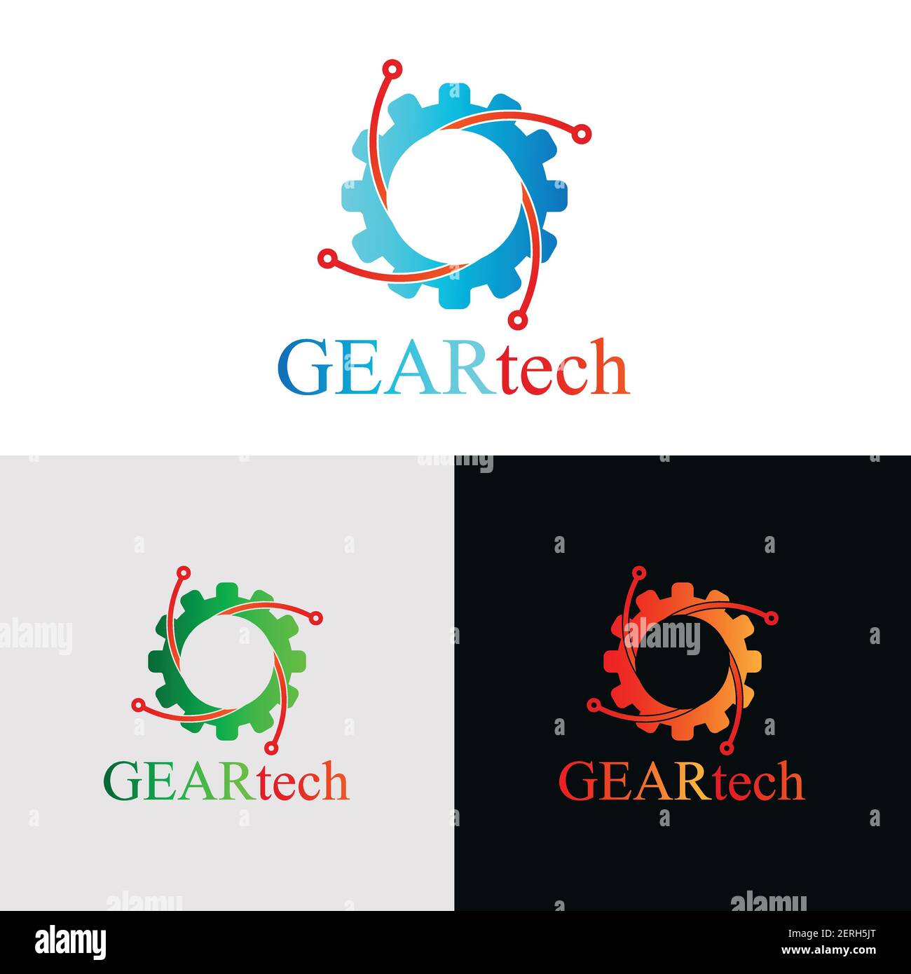 Modern gear wheel icon for apps or websites Stock Vector Image & Art ...