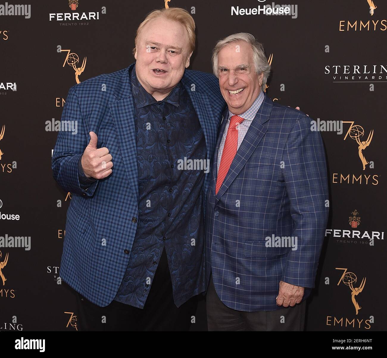 HOLLYWOOD, CA - AUGUST 20: Louis Anderson and Henry Winkler at the ...