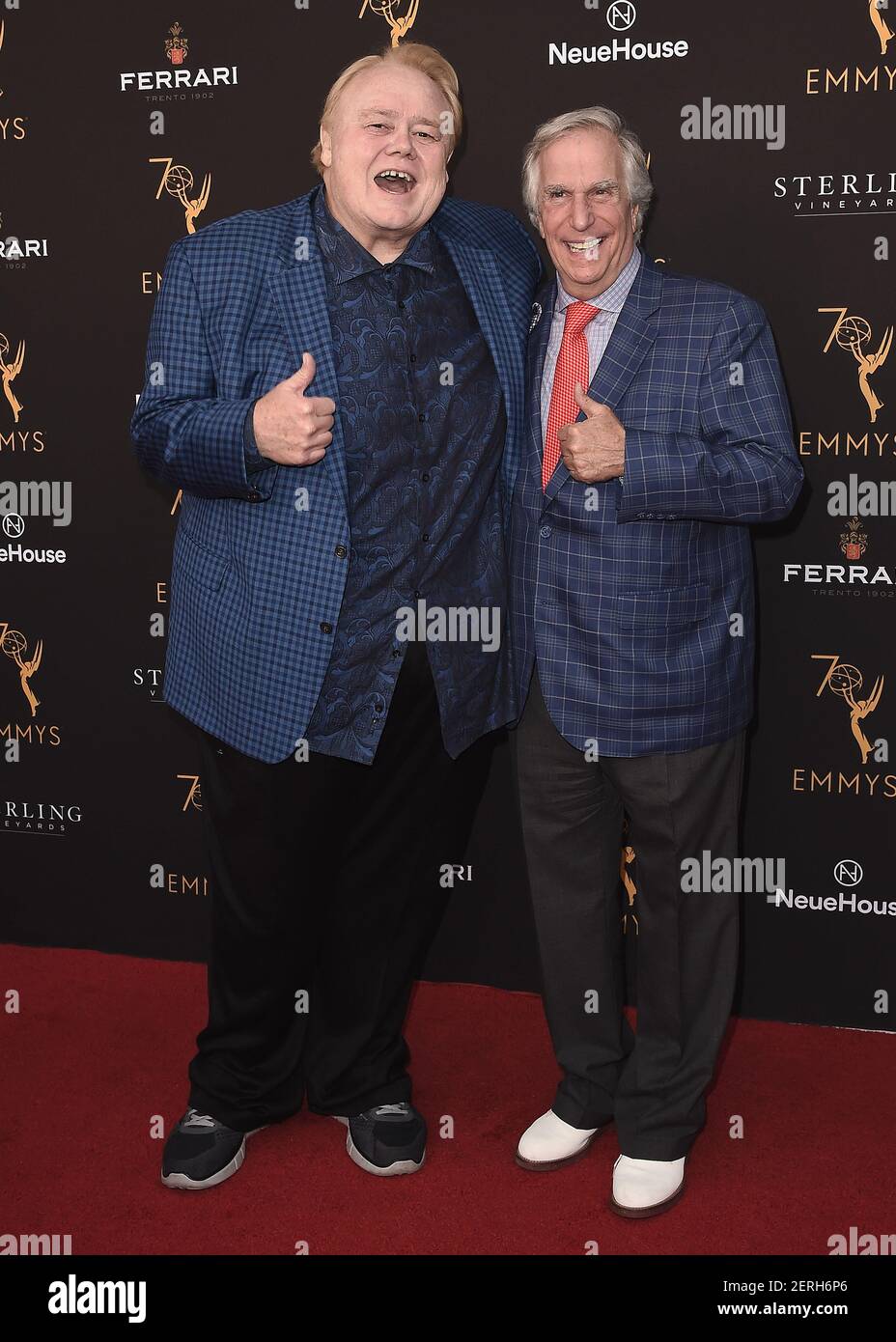 HOLLYWOOD, CA - AUGUST 20: Louis Anderson and Henry Winkler at the ...