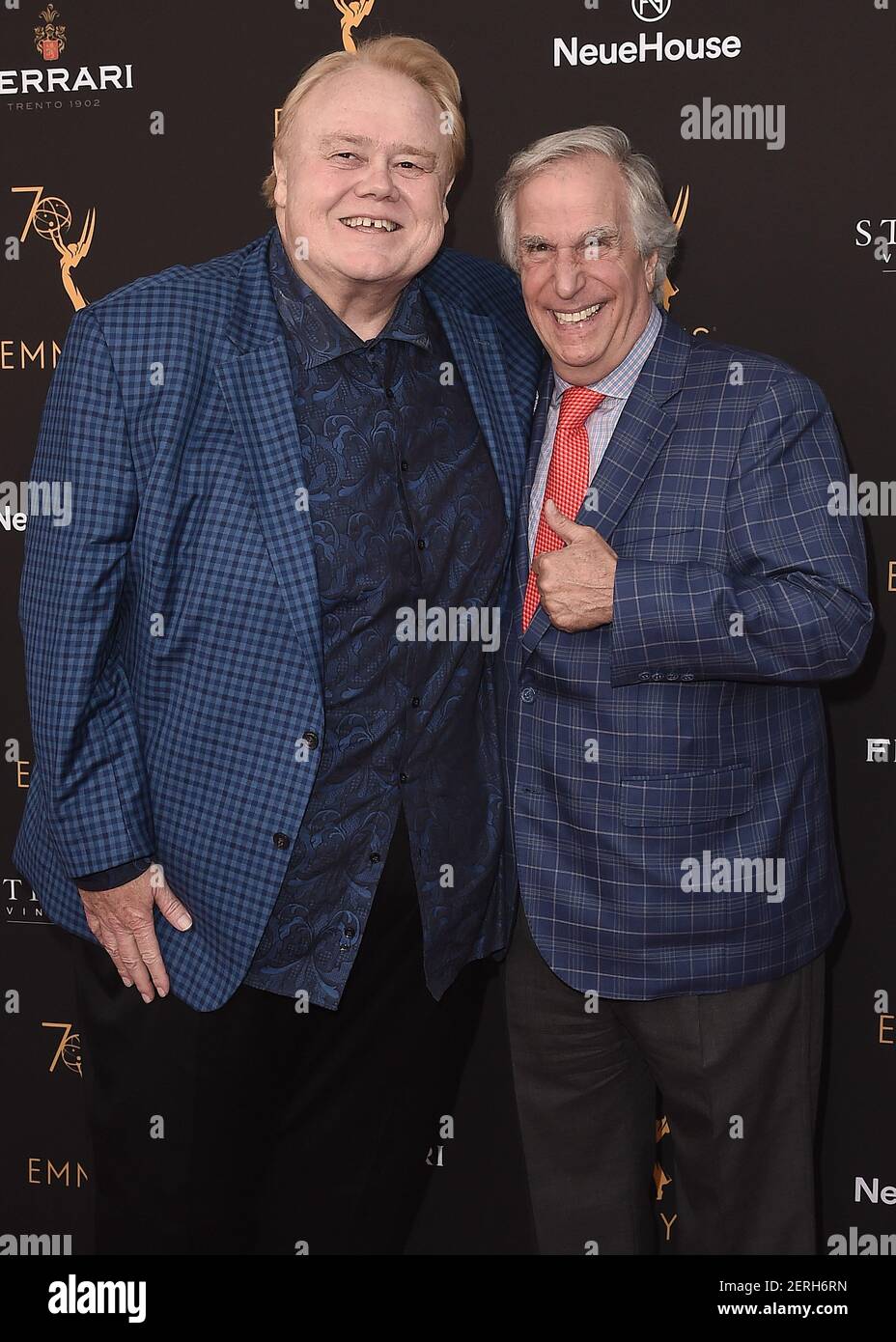 HOLLYWOOD, CA - AUGUST 20: Louis Anderson and Henry Winkler at the ...