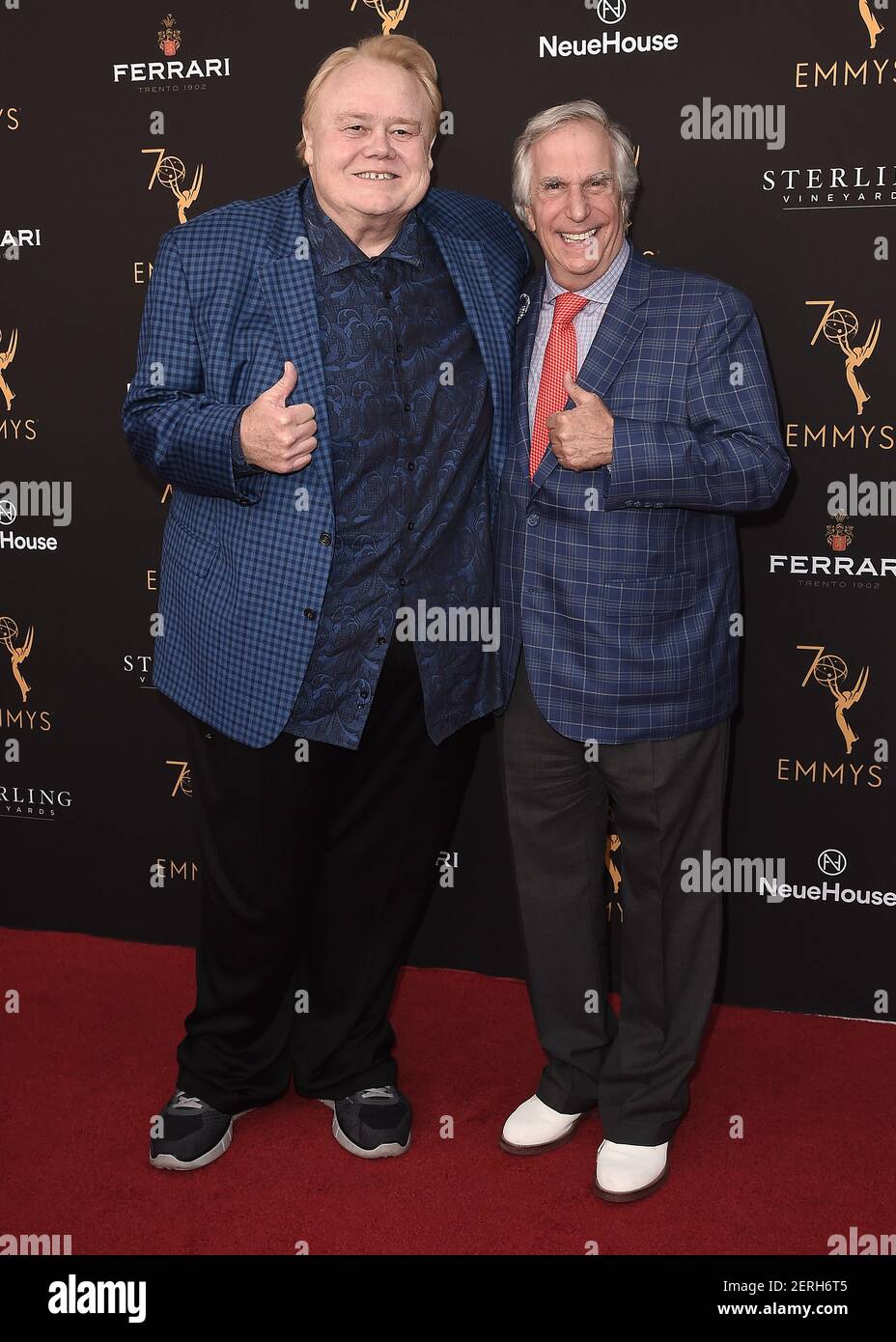 HOLLYWOOD, CA - AUGUST 20: Louis Anderson and Henry Winkler at the ...