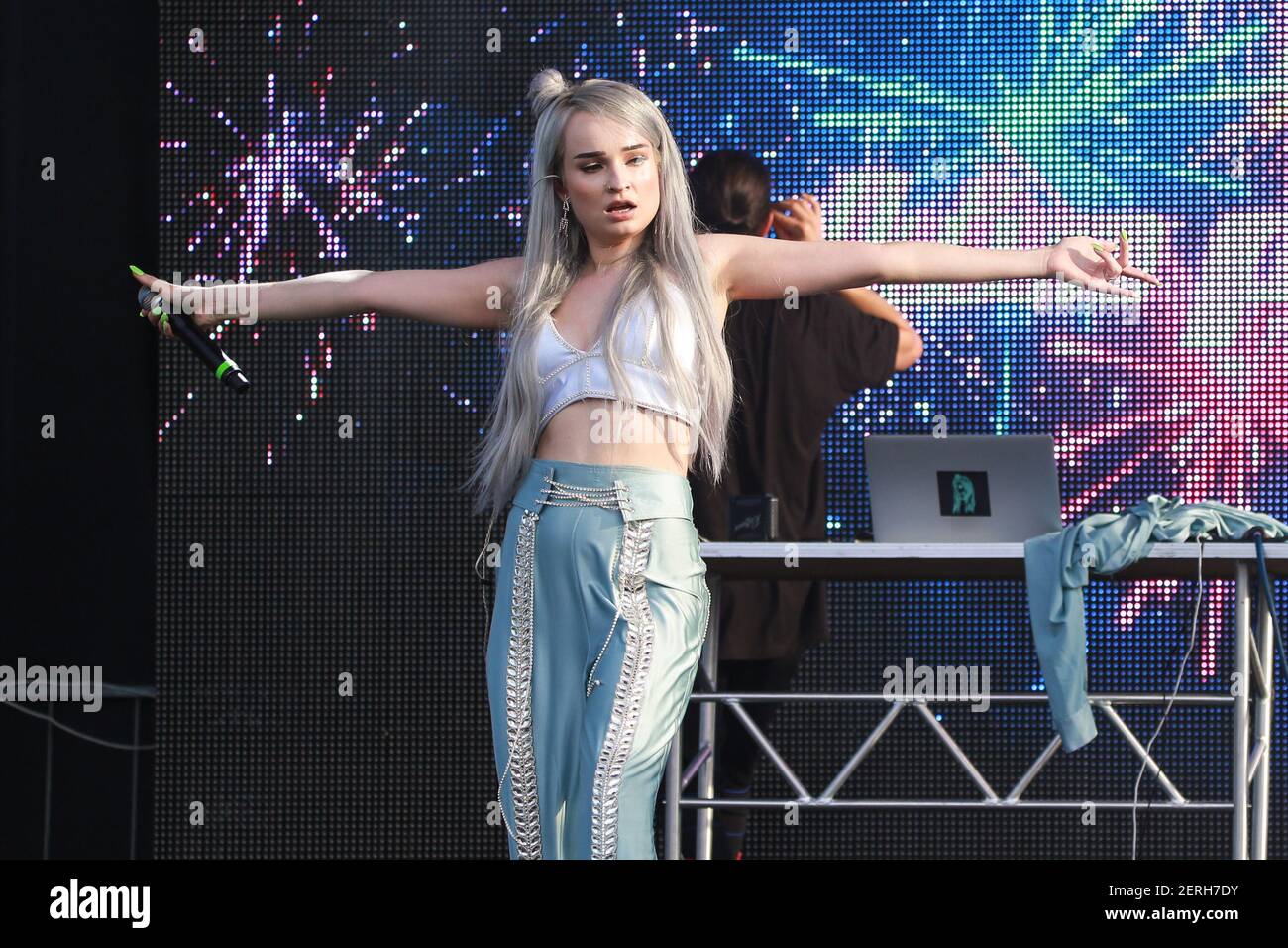 Kim Petras performs at Billboard Hot 100 Music Festival in Wantagh, NY ...