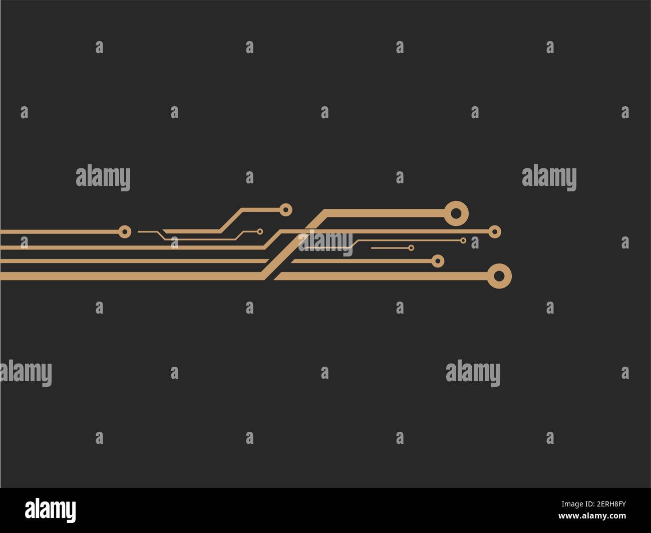 Technology circuit icon for apps or websites Stock Vector Image & Art ...
