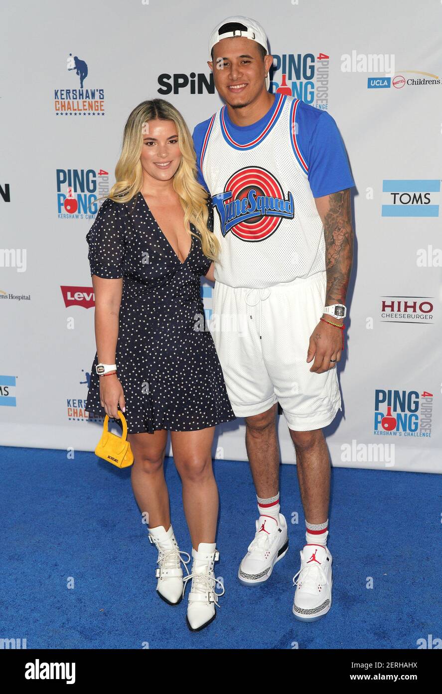 Manny Machado and Yainee Machado at the 6th Annual PingPong4Purpose ...