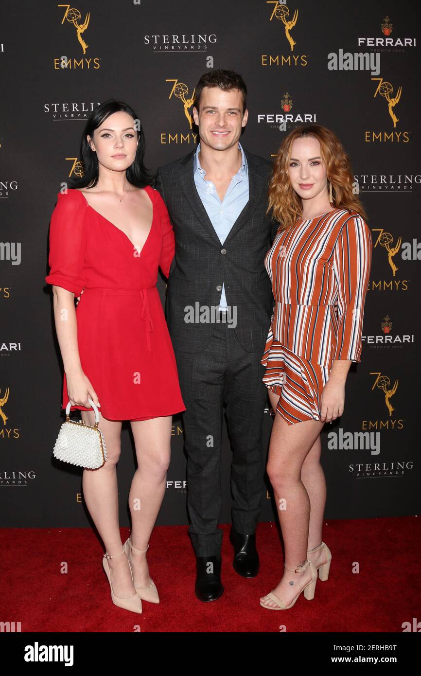 LOS ANGELES - AUG 22: Cait Fairbanks, Michael Mealor, Camryn Grimes at the Daytime Peer Group ...