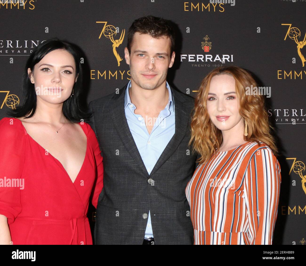 LOS ANGELES - AUG 22: Cait Fairbanks, Michael Mealor, Camryn Grimes at the Daytime Peer Group ...