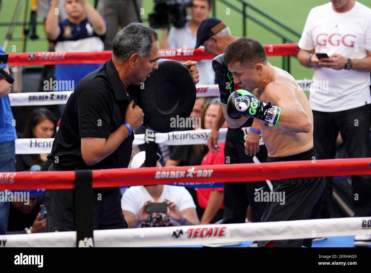 Gennady 'GGG' Golovkin at Canelo vs. GGG2 LA Media Workout held at Banc ...