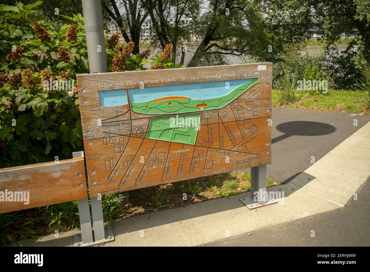 Newark Riverfront Park in Newark, NJ on Saturday, August 25, 2018 ...