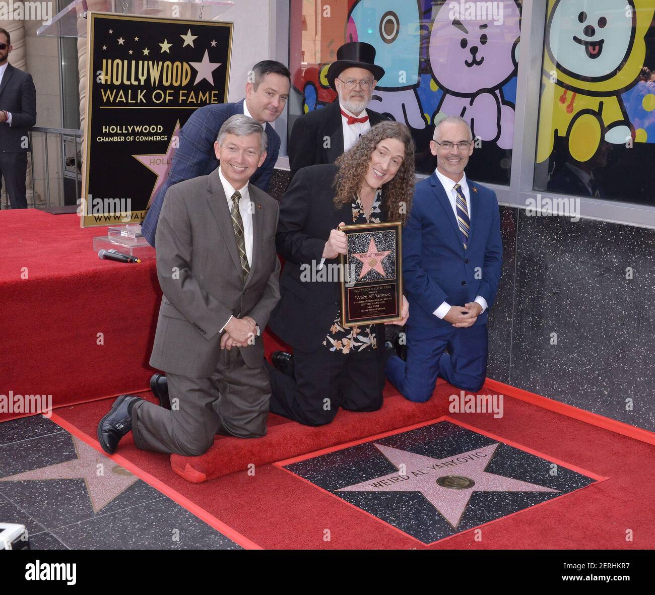 (L-R) Leron Gubler, Thomas Lennon, 'Weird Al' Yankovic, Dr. Dimento and ...