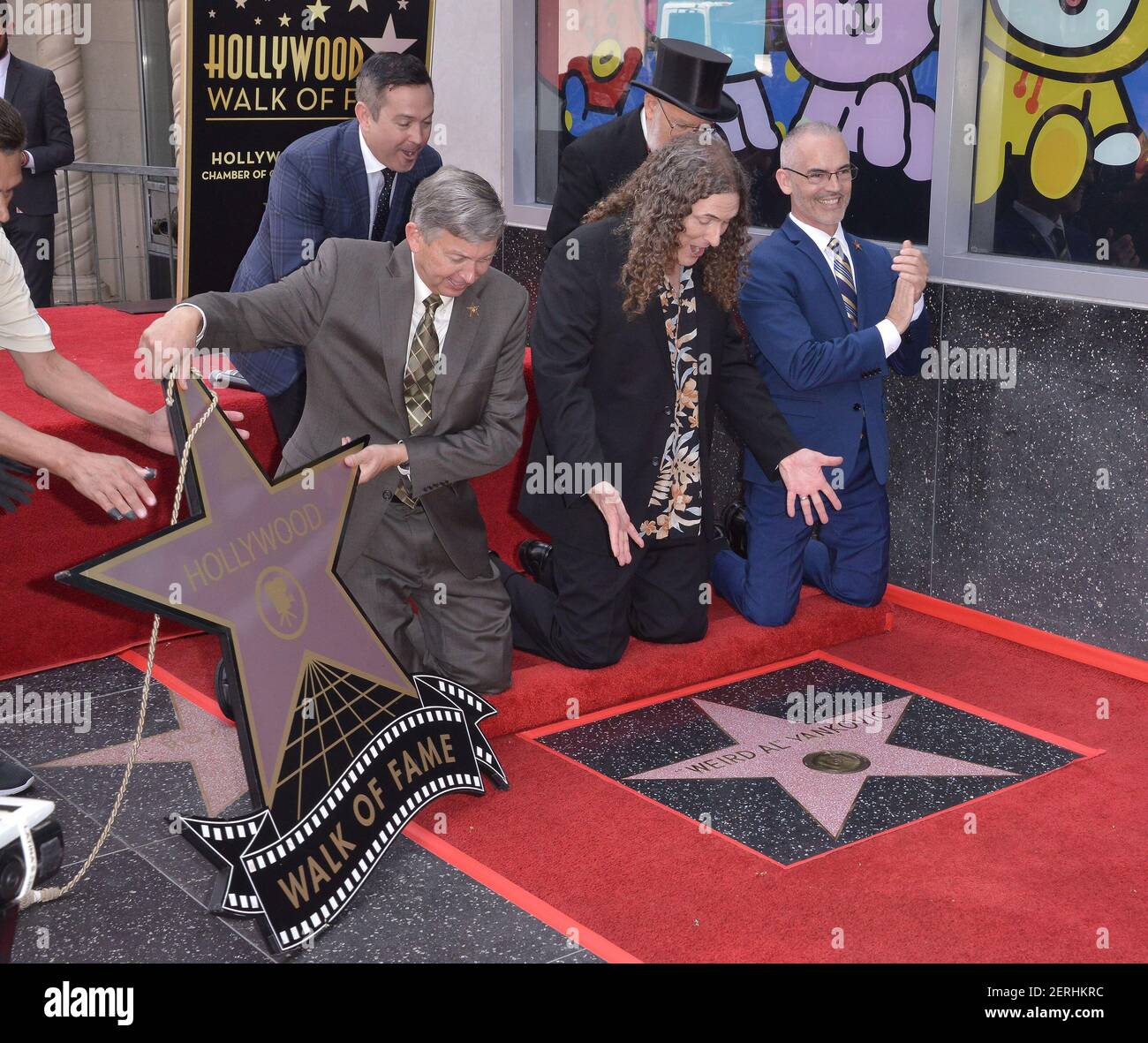 (L-R) Leron Gubler, Thomas Lennon, 'Weird Al' Yankovic, Dr. Dimento and ...