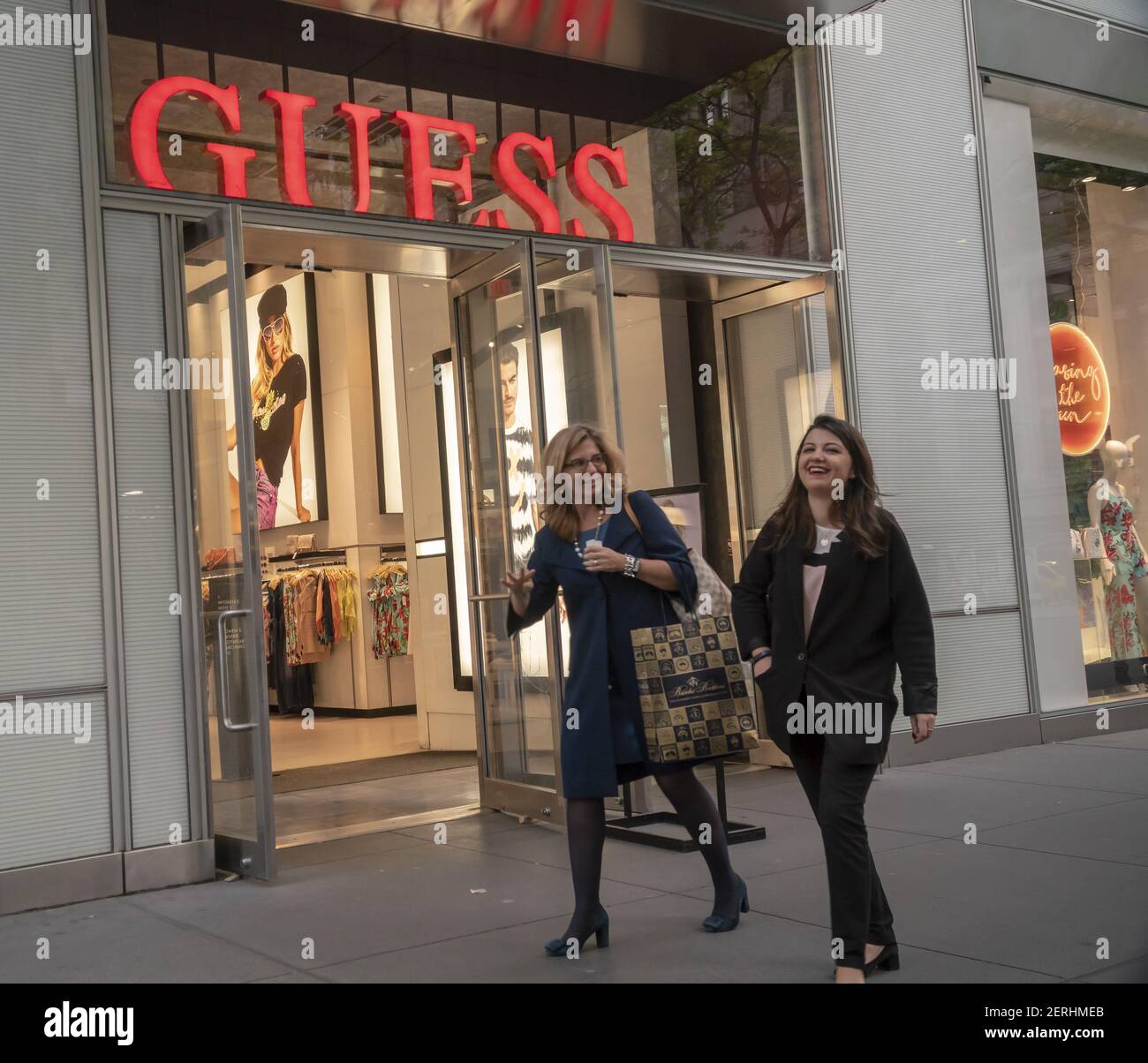 Guess store on Fifth Avenue in Midtown Manhattan in New York on Tuesday ...